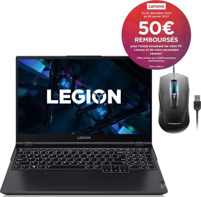 PACK LENOVO Gamer Legion 5 15ITH6H - PC Portable gaming