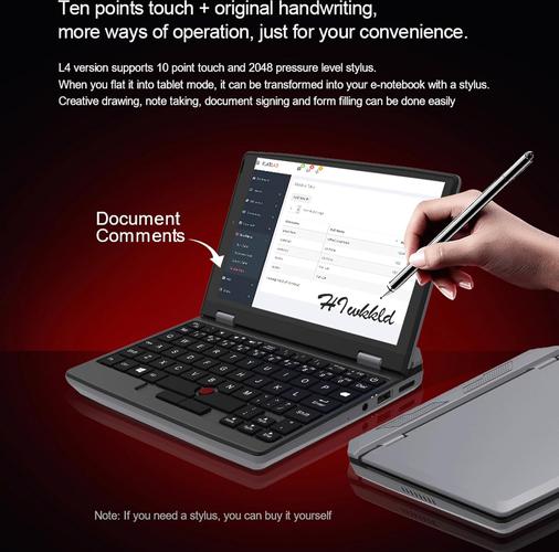 KingnovyPC Mini Windows 11, Micro à écran 7 Pouces, Celeron N4000, 12G ...