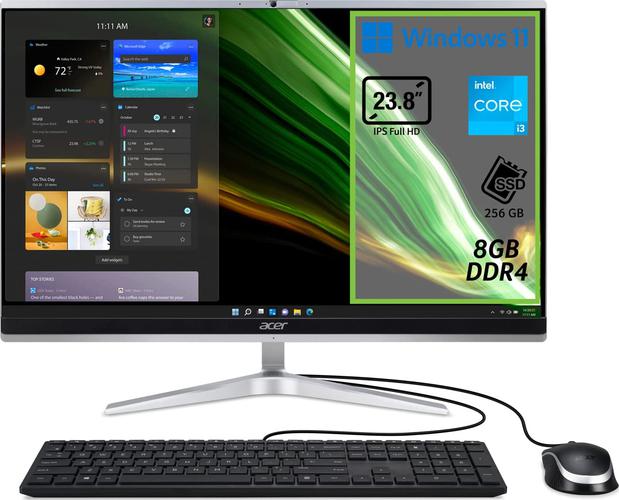 Acer Aspire C24-1650 Fisso All in One, Desktop, Processeur Intel Core ...