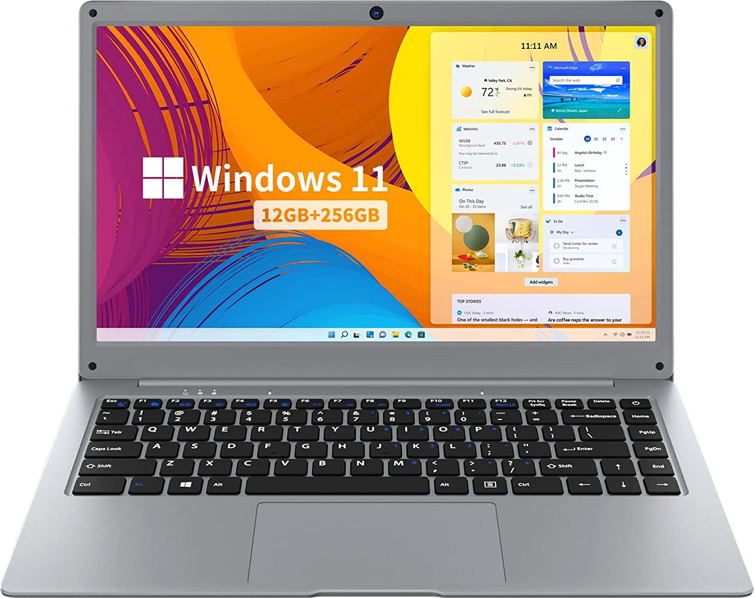 Jumper RAM 12Go SSD 256Go, 14 Pouces, Windows 11, FHD 1920x1080, USB 3. ...